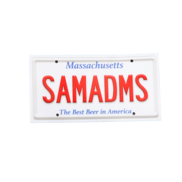 SAMADAMS Plate Sticker