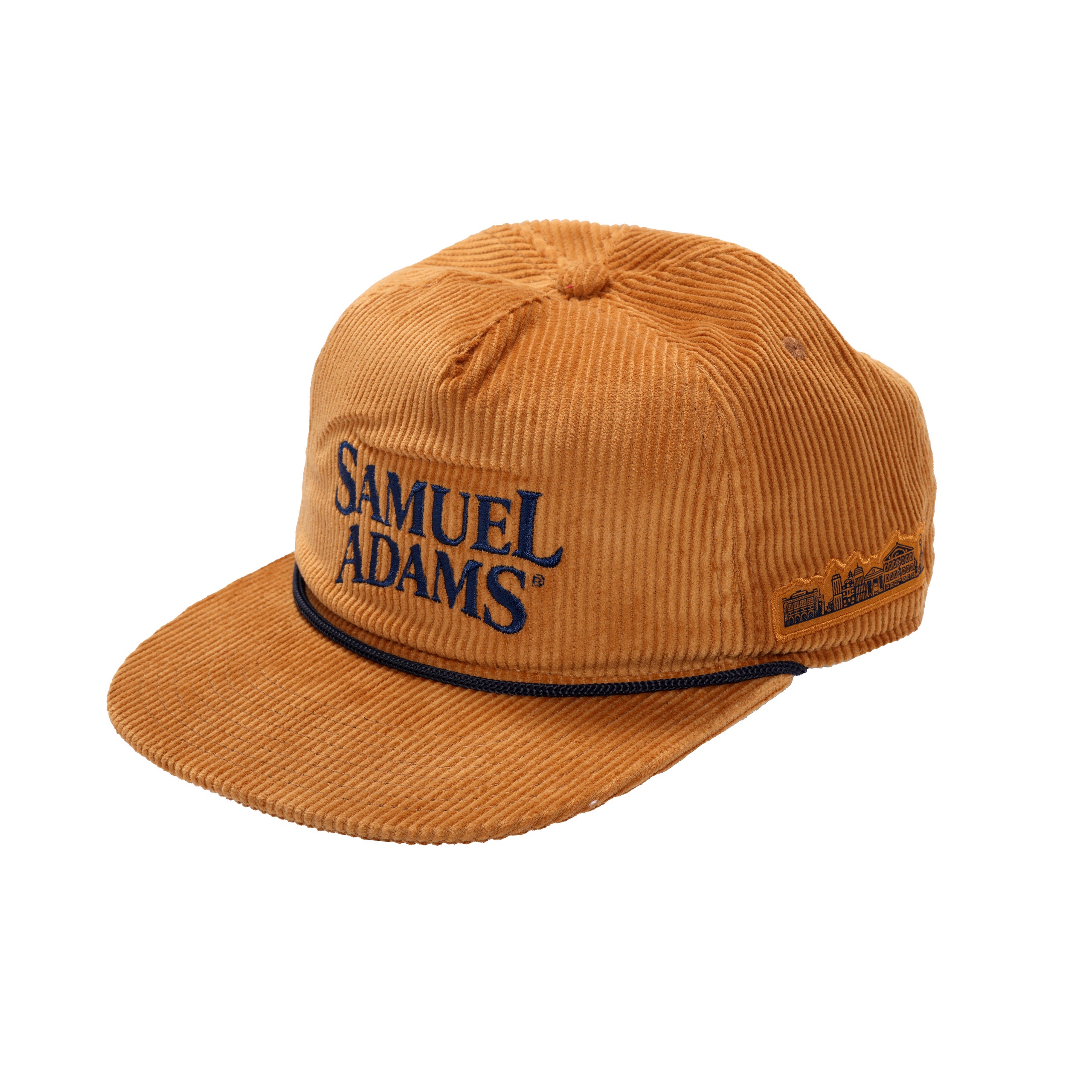 Brown Corduroy Flat Brim | Samuel Adams